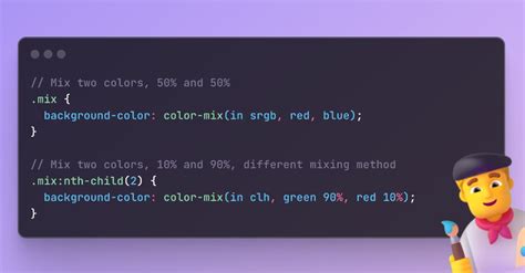 Have You Explored The New Css Color Mix Function Yet Its A Fantastic Feature That Allows You