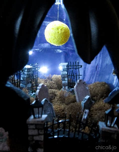 Spooky Cemetery Pumpkin Diorama For Halloween Chica And Jo