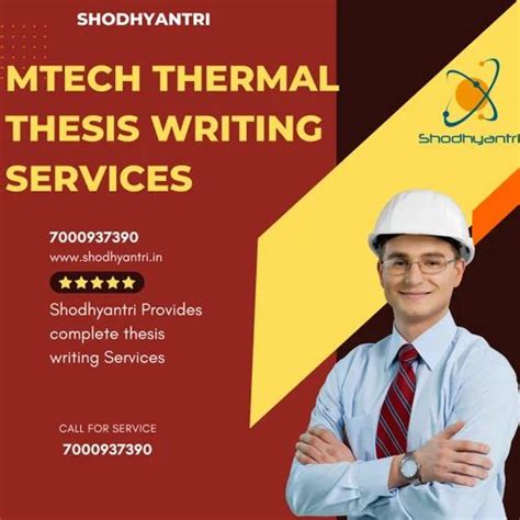 Mtech Thermal Thesis Writing At ₹ 15000project In Gwalior