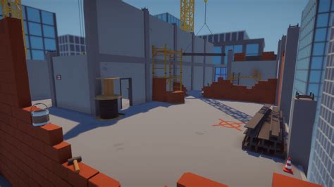 3d Model Low Poly Fps Map Vol6 Construction Shooter Map Vr Ar Low Poly Cgtrader