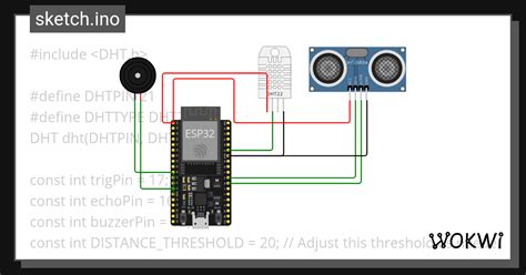 Dht Ultra Buzzer Wokwi ESP STM Arduino Simulator