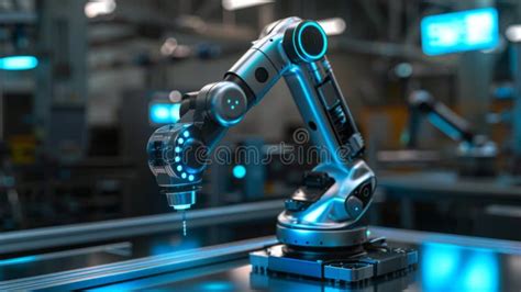 Industrial Robot Arm In Factory Setting Stock Image Image Of Technology Generated 315663663