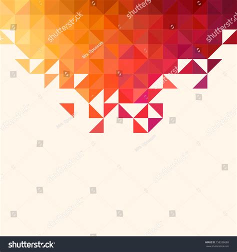 Background Geometric Shapes Colorful Mosaic Pattern Stock Vector Royalty Free 158338688