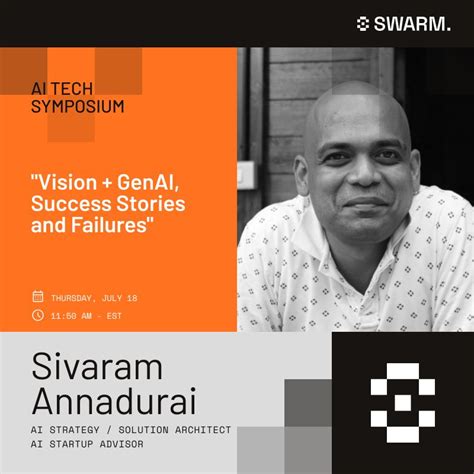 swarm community on linkedin sivaram annadurai is speaking at the ai