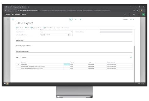 saf t reporting for dynamics 365 business central erp