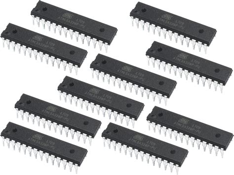 10 X Atmega328p Pu Mcu With Bootloader For Arduino Uno R3 Projects