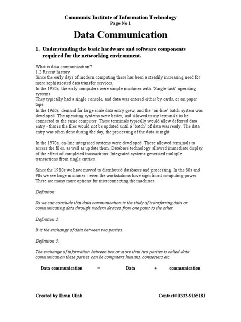 Data Communication Syllabus Pdf Network Topology Computer Network