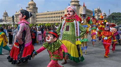 In Photos Folk Artists Participate In Namma Jatre Procession In