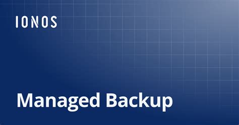 Managed Backup Cli Ionosctl