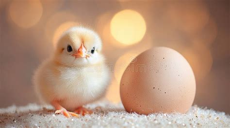 Cute Chick And Egg On A Bed Of Glitter Stock Illustration Illustration Of Happy Cute 381409738