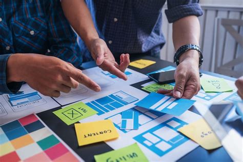 Premium Photo Team Of Ux Ui Designer Mobile Development Experience App