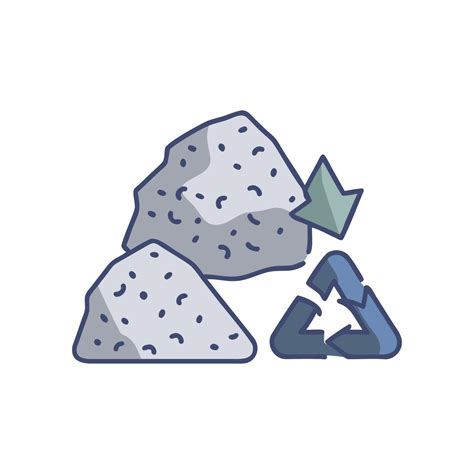 Quality Recycled Concrete Aggregate Icon For Ecofriendly Projects