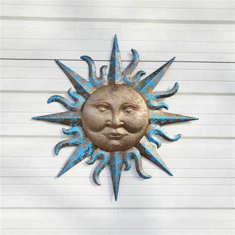 Large Metal Sun Wall Art Etsy