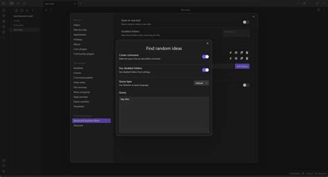 Github Karstenpedersenobsidian Advanced Random Note Create Commands From Custom Queries To