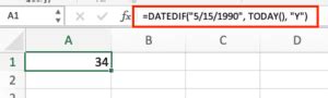 Master The DATEDIF Function In Excel Calculate Time Between Dates Coefficient