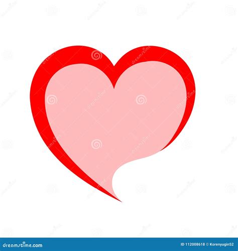 Red Heart Love Romatic Passion Icon Isolated And Flat Illustration