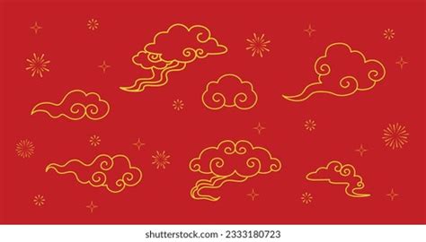 Chinese Cloud Traditional Seamless Pattern Vector Stock Vector Royalty