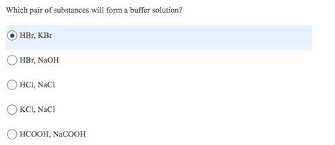 answered which pair of substances will form a… bartleby