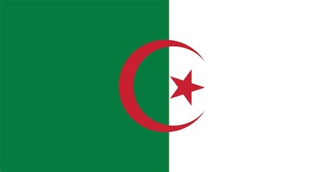 Bandera De Argelia En Vector Vector Premium