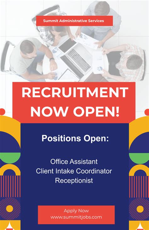 Free Recruitment Poster Templates Editable And Printable