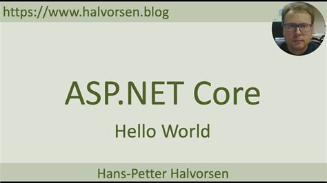 ASP NET Core Hello World YouTube
