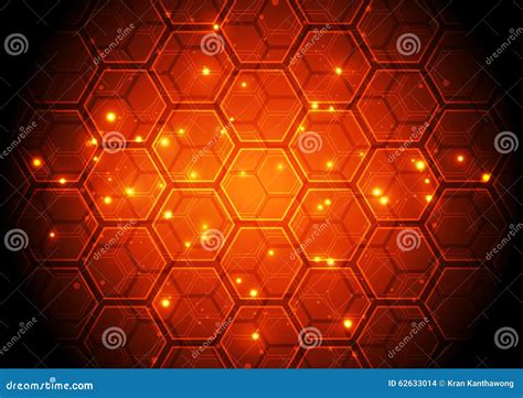 Vector Illustration Hi Tech Digital Technology Concept Abstract Background Stock Vector