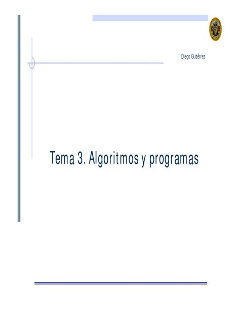 Algoritmos Y Programas Pdf Lenguaje De Programación Algoritmos