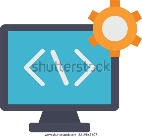 Html Setting Vector Icon Which Suitable Stock Vector Royalty Free