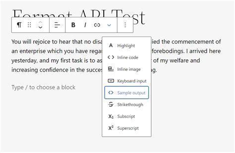 Formatting Toolbar Api Block Editor Handbook Wordpress Developer