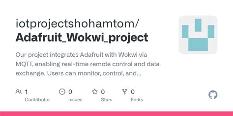 Github Iotprojectshohamtom Adafruit Wokwi Project Our Project
