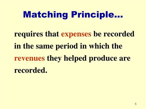 matching principle