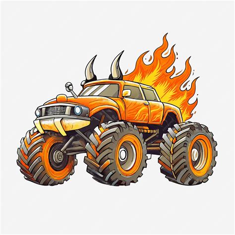 Premium Vector Monster Truck Vector Illustration