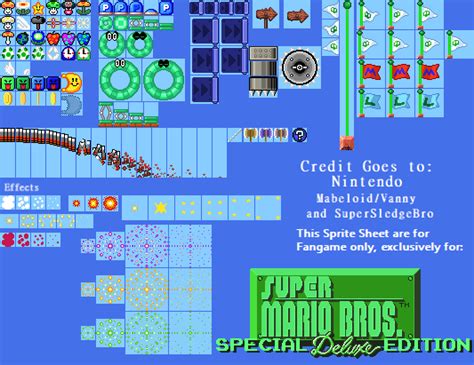 Smb1 Special Deluxe Edition Sprite Sheets Part 3 By Merrieofficalarts