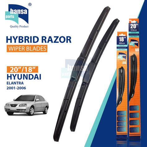 Hansa Hybrid Razor Type Wiper Blade 20 18 Hyundai Elantra 2001 2006