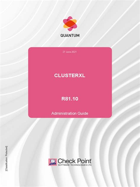 cp r81 10 clusterxl adminguide pdf computer network ip address