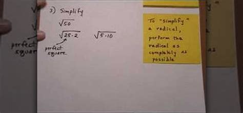 How To Simplify Square Roots W Product Quotient Rules Math WonderHowTo