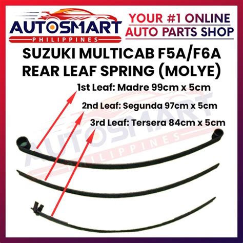 Suzuki Multicab F5a F6a Scrum Rear Leaf Spring Molye Per Leaf Lazada Ph