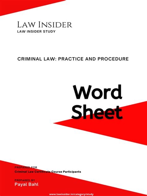 Criminal Law Word Sheet Download Free Pdf Bail Criminal Procedure In South Africa