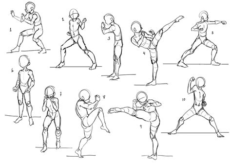 Martial Arts Drawing References
