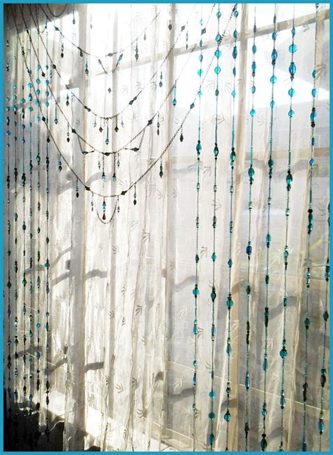 Boho Bohemian Style Diy Window Treatments Beaded Curtains Doorway Glamour Home