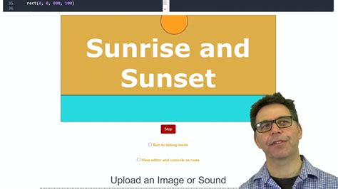Sunrise And Sunset Animating Shapes Pyangelo Youtube
