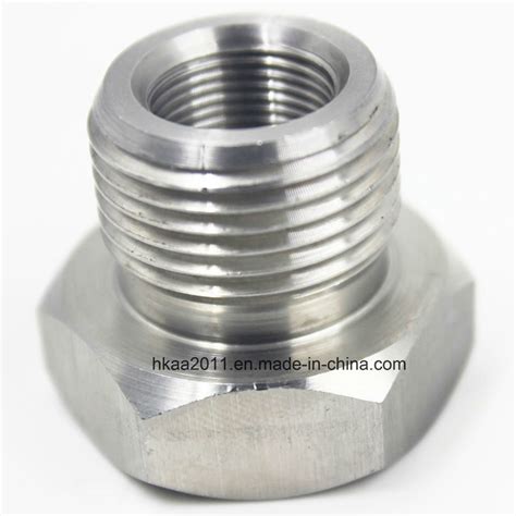 Sample Customization High Precision Oem Oil Filter Thread Adapter Stainless Steel Connection