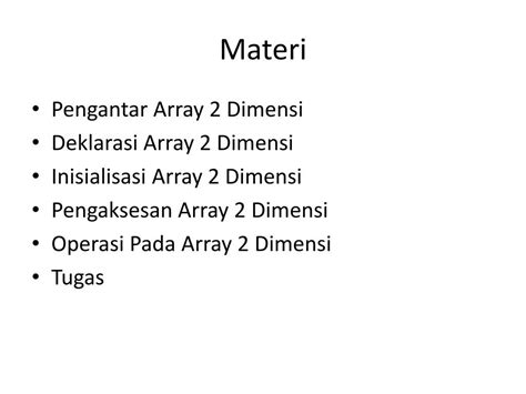 Ppt Array 2 Dimensi Powerpoint Presentation Free Download Id3834765
