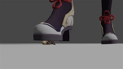 Aether Gets Stepped On By Ganyu 2 By Xfiall On Deviantart