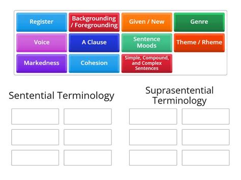 Group The Terms Into Two Groups And Define Them Групповая сортировка