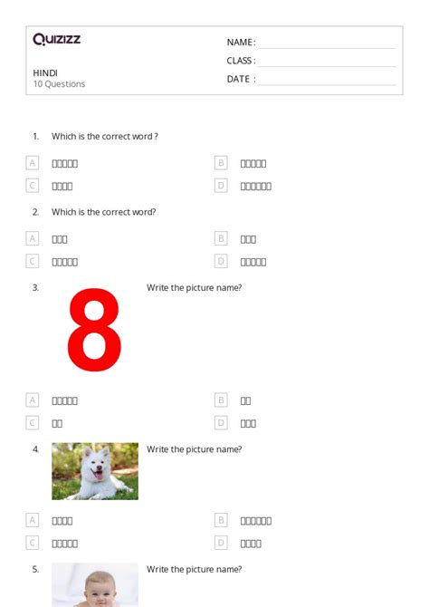 50 Hindi Worksheets For 3rd Class On Quizizz Free And Printable