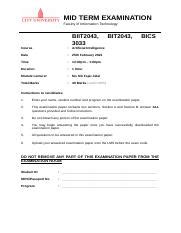 Artificial Intelligence Midterm Exam Key Concepts And Questions Course Hero
