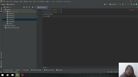 tutorial kondisi if else dan elif pada python youtube