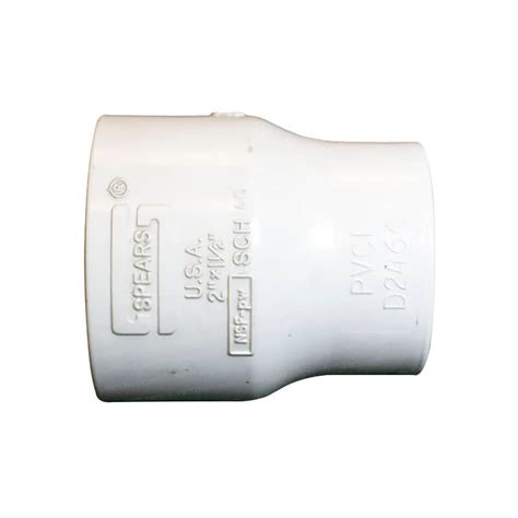 Spears 2 X 1 1 2 Sch40 Pvc Reducer Coupling Slip X Slip