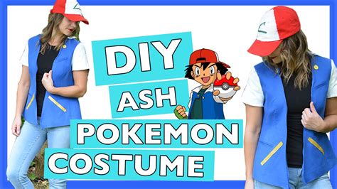 Diy Ash Pokemon Halloween Costume Quick And Easy Tutorial Youtube